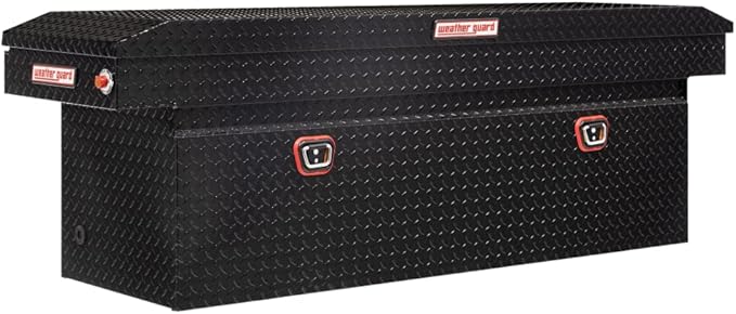 Amazon.com: Weather Guard Saddle Truck Tool Box Aluminum Full Deep ...