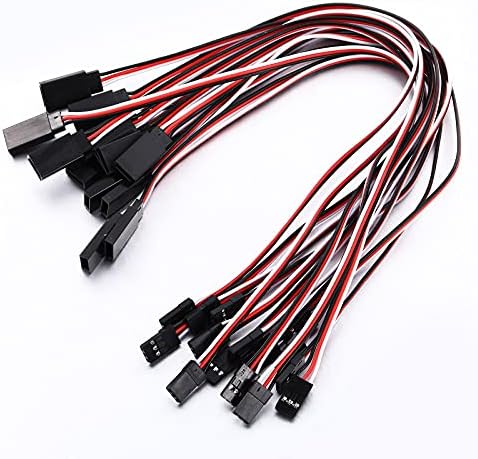 Amazon.com: Frienda 15 Pieces Servo Extension Cables Servo Extension ...