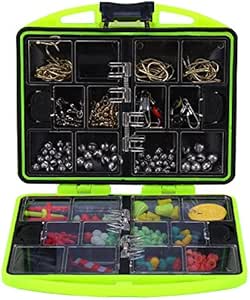 Amazon.com: Akozon 24 Compartments Fishing Tool Set - Full Loaded ...