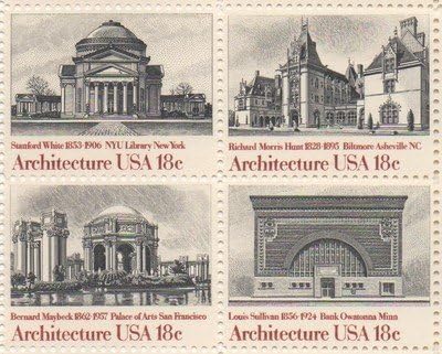 Amazon.com: American Architecture Series Set of 4 x 18 Cent US Postage ...