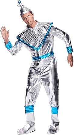 Amazon.com: EraSpooky Men's Retro Space Alien Costume Deluxe Adult ...
