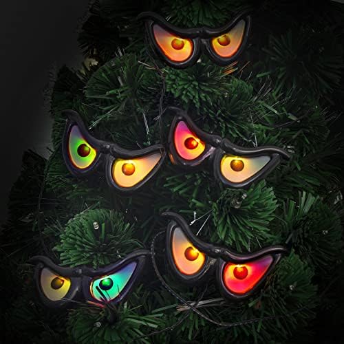 Amazon.com: Twinkle Star 5 Pairs Halloween Flashing Eyes String Lights ...