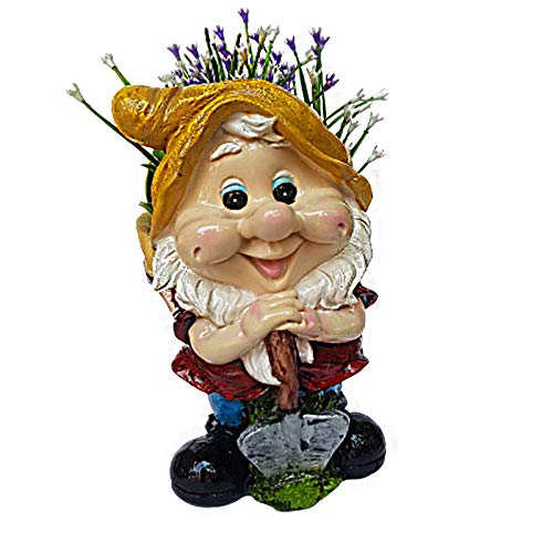 The decorshed Plastic Gnome Planter & Pots - Indoor, Outdoor, Home ...