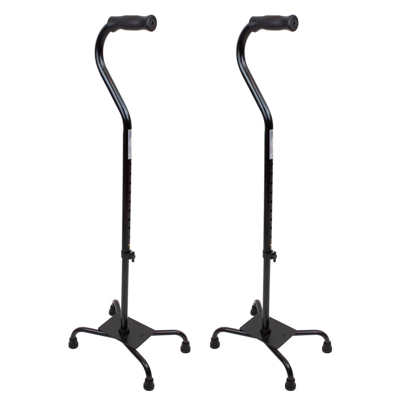 Equate Quad Cane Small Base Black Walmartcom Equate Quad Walking Cane