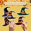 Amazon.com: Lucleag 45 PCS Halloween Witch Hat Cutouts for Bulletin ...