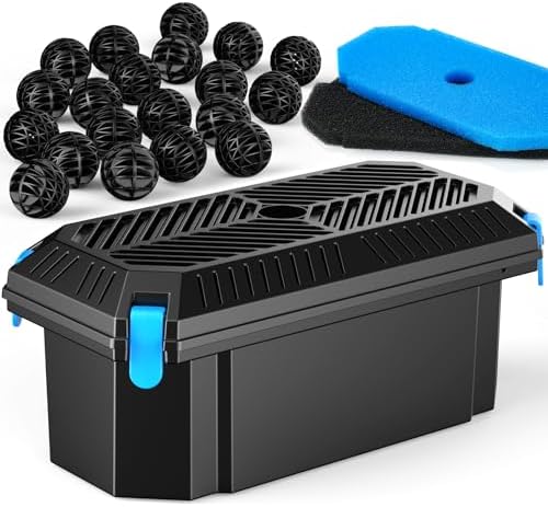 Amazon.com: POPOSOAP Pond Filter for Outdoor Ponds, Filter Box with 2 ...