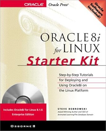 Oracle8i for Linux Starter Kit (Book/CD-ROM Package): 9780072124422: Computer Science Books ...