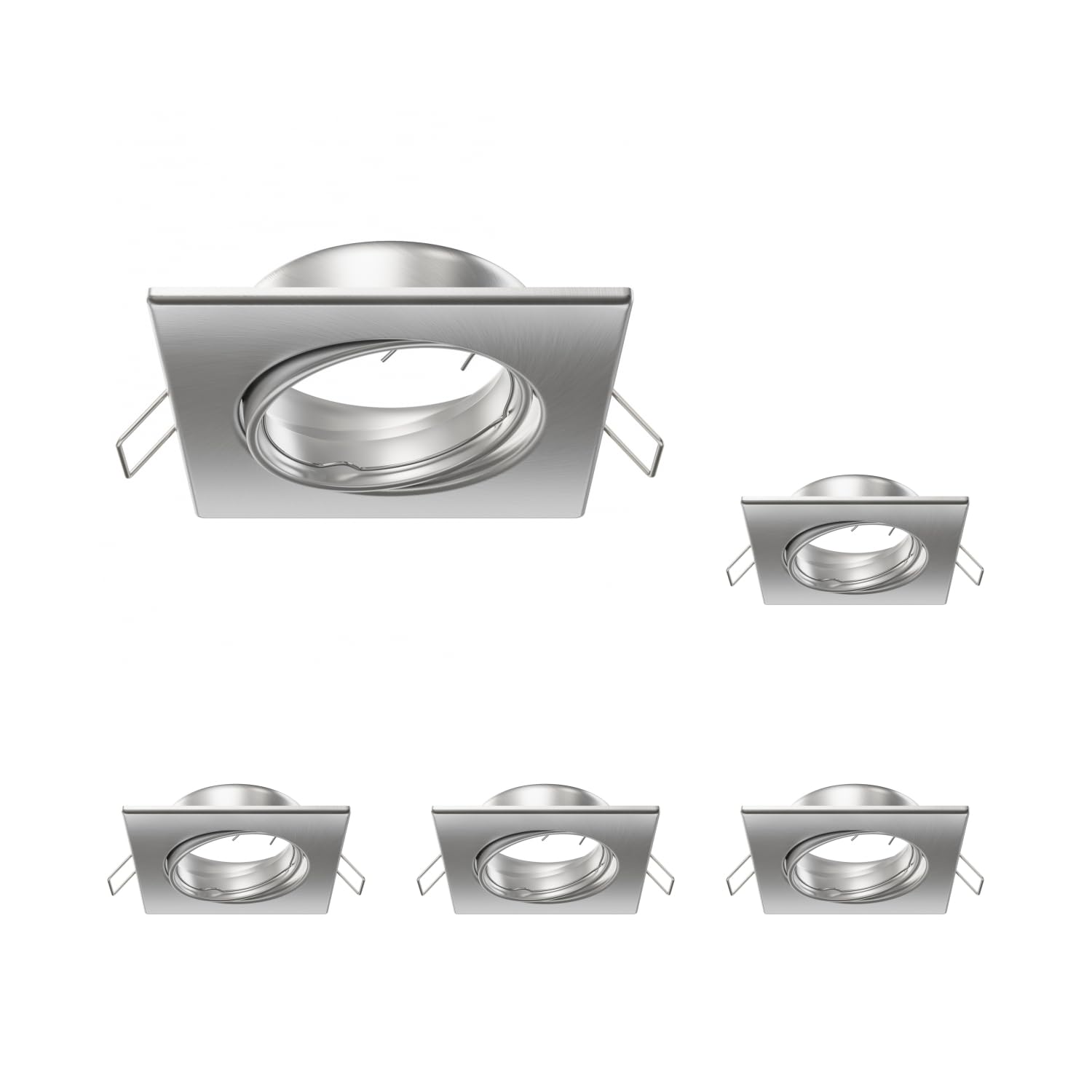 ledscom.de Ceiling mounting Ring RIR, Angular, swivelling, Stainless ...