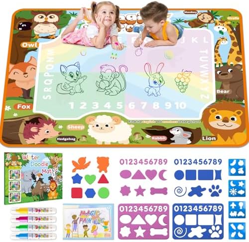Amazon.com: ANIMOLDS 40x32 Inch Water Doodle Mat for Kids - Ocean Pals ...