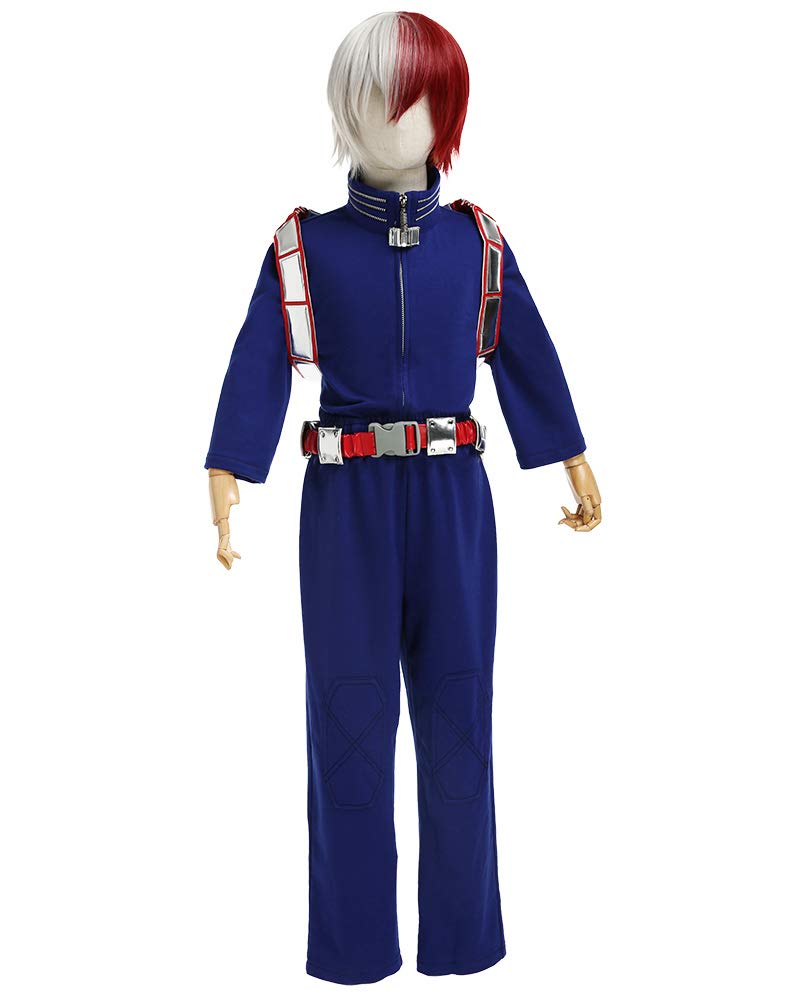 Miccostumes Kids Shoto Todoroki Battle Suit Hero Cosplay Costume Full ...