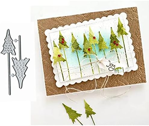 Amazon.com: 3pcs Tree Metal Die Cuts,Christmas Tree Cedar Deer Cutting ...