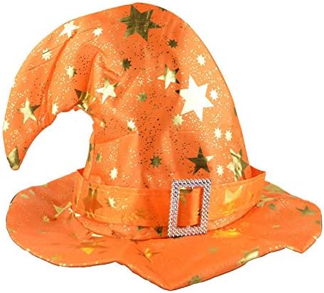 Newgreeny Halloween Wizard Curving Hat Pumpkin Hat Adult Children ...