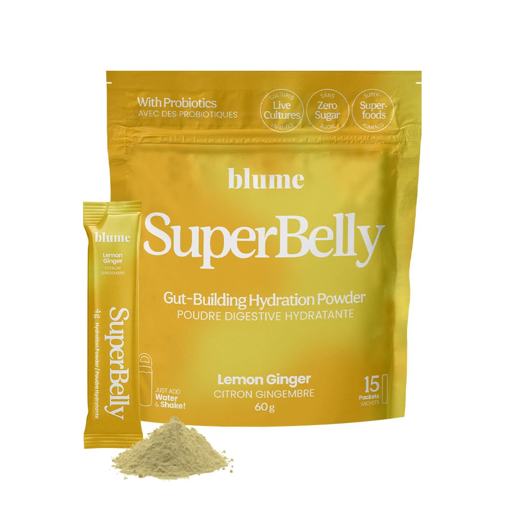 Blume SuperBelly Gut Health Hydration Packets, Sugar-Free, with ...