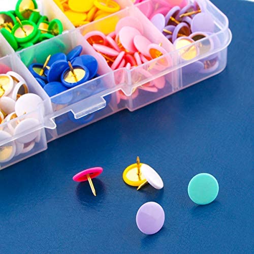 Snapklik.com : Colors Thumb Tacks 300-count, Colors Plastic Roundness ...