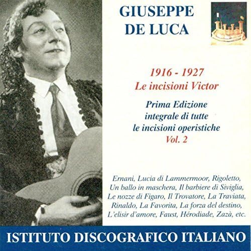De Luca. Incisioni Operistiche Vol. : De Luca, Vari: Amazon.fr: CD et ...