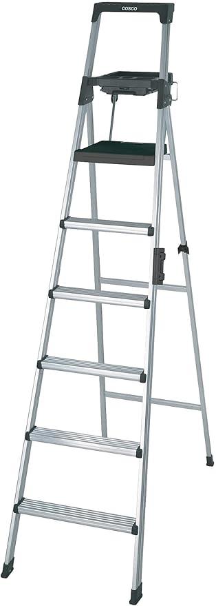 COSCO 8-ft Signature Series Aluminum Step Ladder, Type 1A, 300 lb ...
