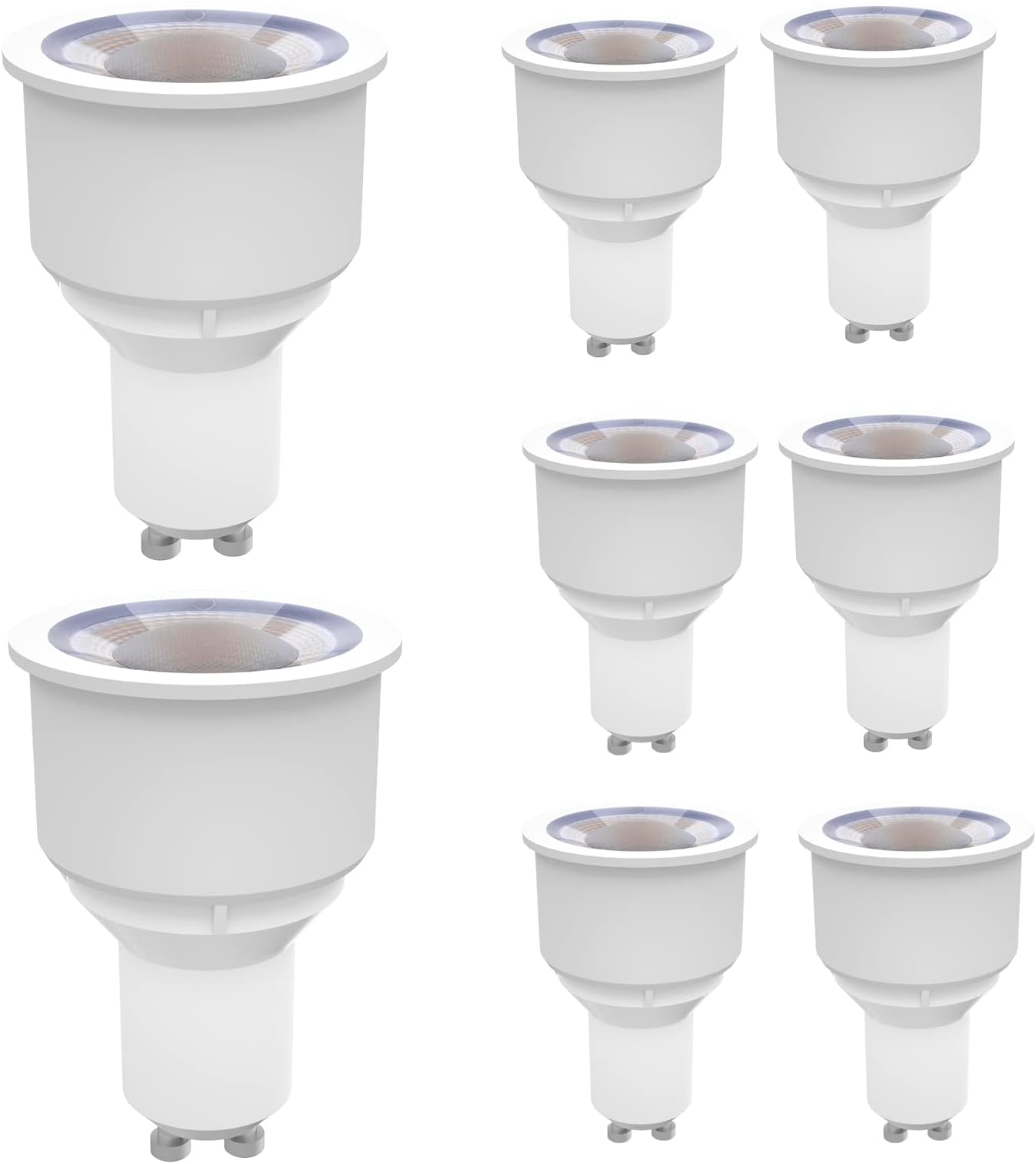 5X tp24 tp8722 3.5W GU10 L1 Long Neck Opal Cover LED Light Bulb Warm ...