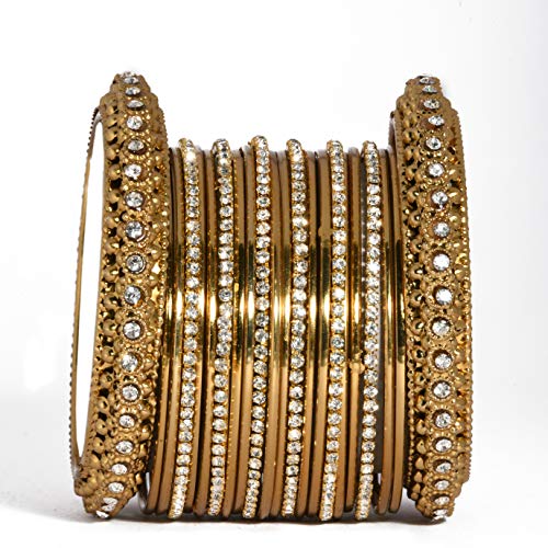 Buy Radha Kangan Traditional & Ethnic Antique Diamond Studded Single ...