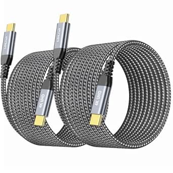 4K USB-C Monitor Cable [10FT, 2-Pack], UHD USB C Video Cable, 10Gbps ...