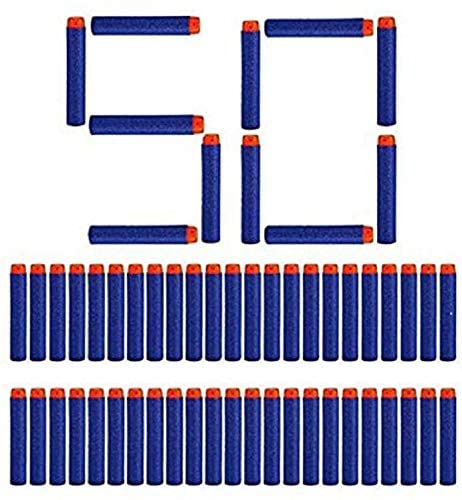 JMK Toy (Pack of 50) Hot FJ,e Gun Bullet Soft Foam Dart for Nerf Gun ...
