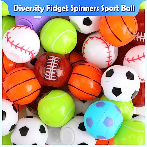 Snapklik.com : 42 Pack Sport Party Favors, Mini Fidget Spinner Sport ...