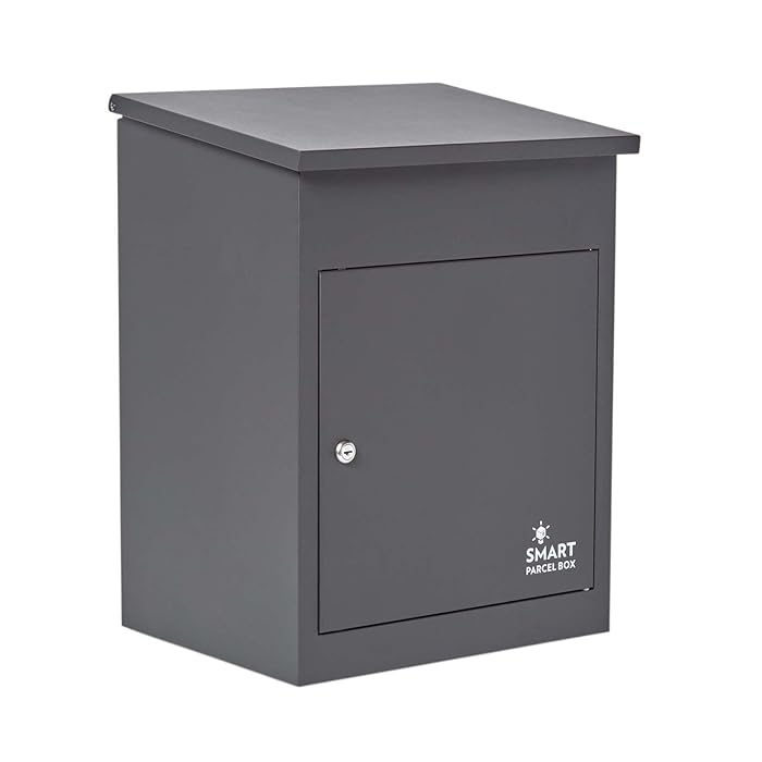 Buy Wall Mounted Smart Parcel Drop Box Dark Grey for Secure Multiple ...