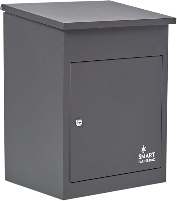 Wall Mounted Smart Parcel Drop Box Dark Grey for Secure Multiple ...