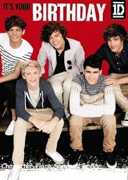 1D One Direction Birthday Card General 015 : Amazon.co.uk: Stationery ...