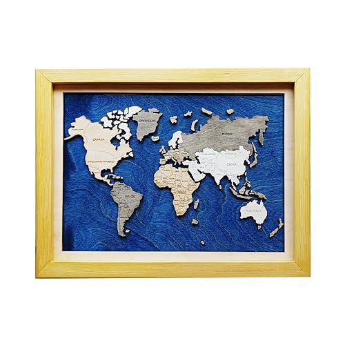 Amazon.com: Unique World Map | Wood and Epoxy World Map - Unique and ...