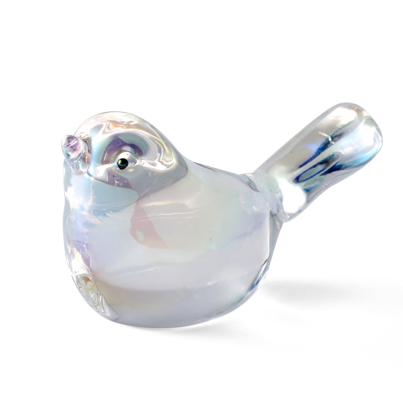 Amazon.com: Crystal Glass Bird Figurines Dazzle Clear Glass Bird ...