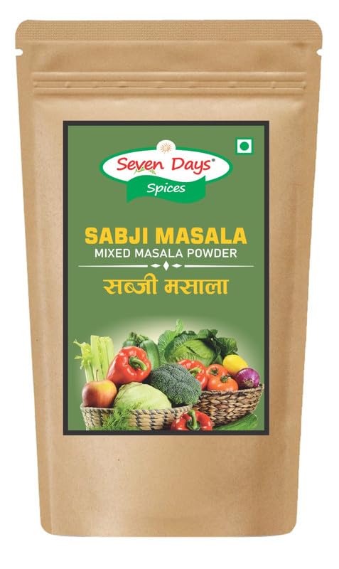 Seven Days Sabji Masala, Pure and Organic Sabji Masala Powder (200g ...