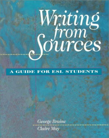 Amazon.com: Writing From Sources: A Guide for ESL Students ...