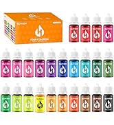 Amazon.com : Food Coloring Liquid - 6 Colors x 20 ml Water-Based ...