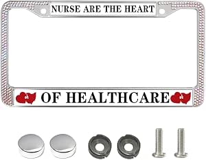 Amazon.com: Nurses are The Heart of Healthcare Sparkle License Plate ...