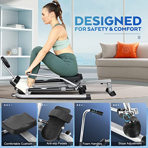 Snapklik.com : ANCHEER Rowing Machines For Home Use, Hydraulic Rowing ...