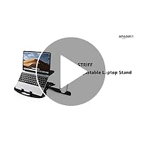 STRIFF Adjustable Laptop Stand Patented Riser Ventilated Portable ...