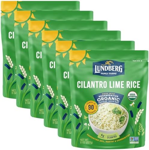 Amazon.com : Lundberg Cilantro Lime Rice, Ready in 90 Seconds ...