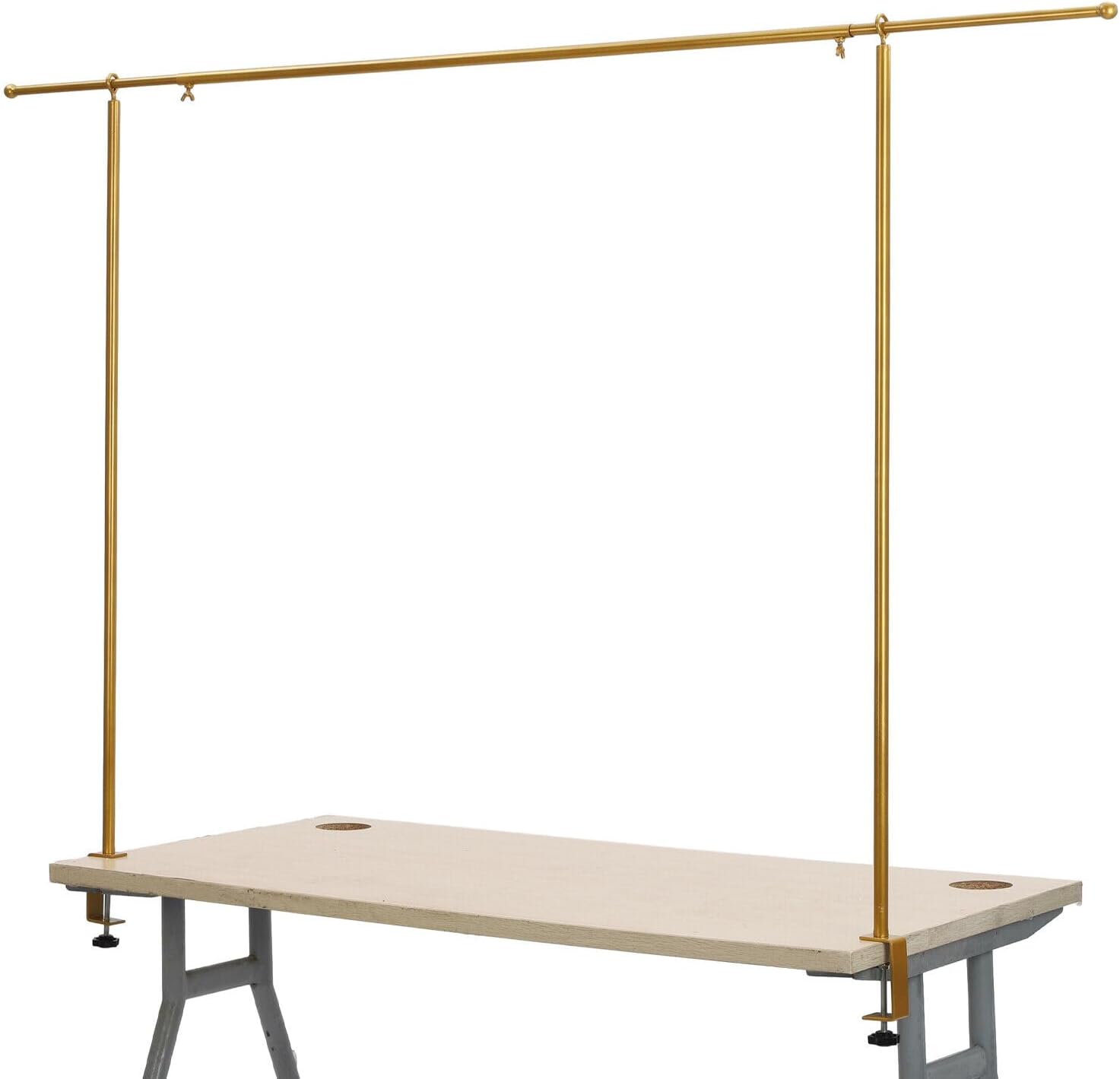 Holdfiturn Tall Over Table Rod Stand with Clamps - Adjustable 135-250cm ...