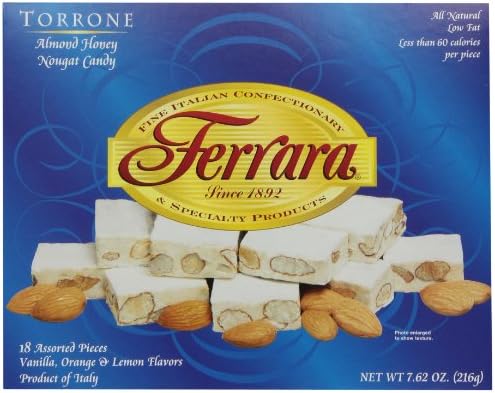 Amazon.com : La Florentine Soft Nougat Torrone Bar with Pistachio, 5.3 ...