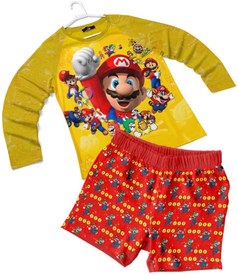 FULLMONKEY TEAM MARIO BROS Swimsuit Trunk and Rashguard Toddler Boys ...