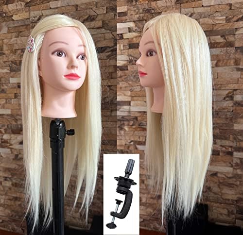 Amazon.com : Professional Mannequin Head 22 Inches Long 60% Soft Real ...