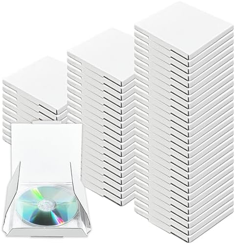 Amazon.com: 100 Pcs 5 5/8"(L) x 5"(W) x 7/16"(H) Cd Mailer Box Cd ...