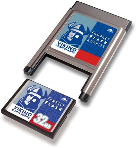Amazon.com: Viking 32 MB CompactFlash Card with PC Card Adapter (CF32M ...