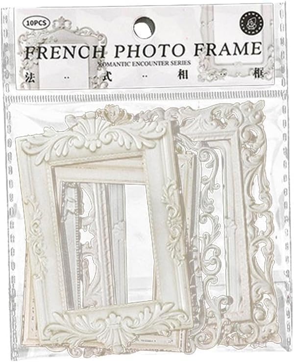 Amazon.com: 10PCS Vintage Scrapbook Frames,Hollow Paper Frames ...