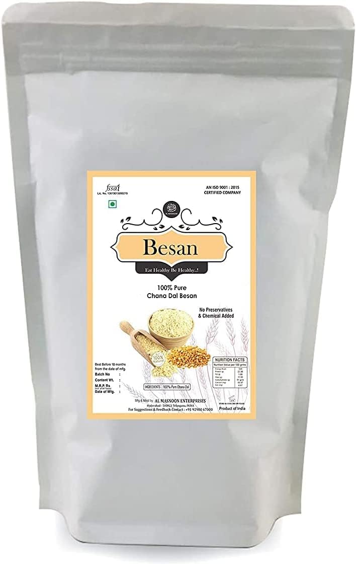 Amazon.com: SPEC AL MASNOON Gram dal Flour/Besan / 100% Pure Chana dal ...