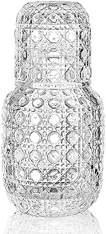 Amazon.com: Bedside Water Carafe And Glass Set, Water Carafe With Glass ...
