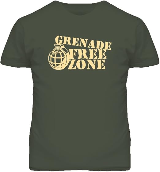 Threadsquad Grenade Free Zone T Shirt : Amazon.ca: Clothing, Shoes ...