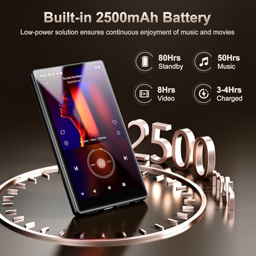 Fanvace 96GB MP3 Player with Bluetooth and WiFi, Android 13 OS MP3 ...