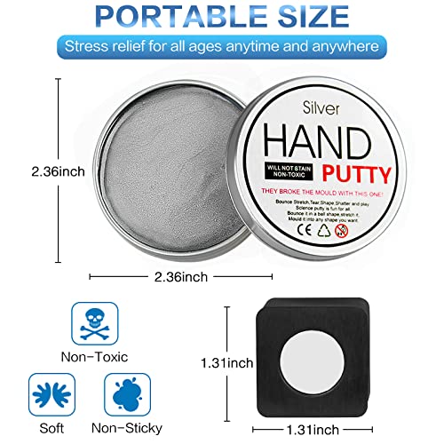 Snapklik.com : Arfun 2 Pack Magnetic Slime Putty, Soft Magic Slime Hand ...