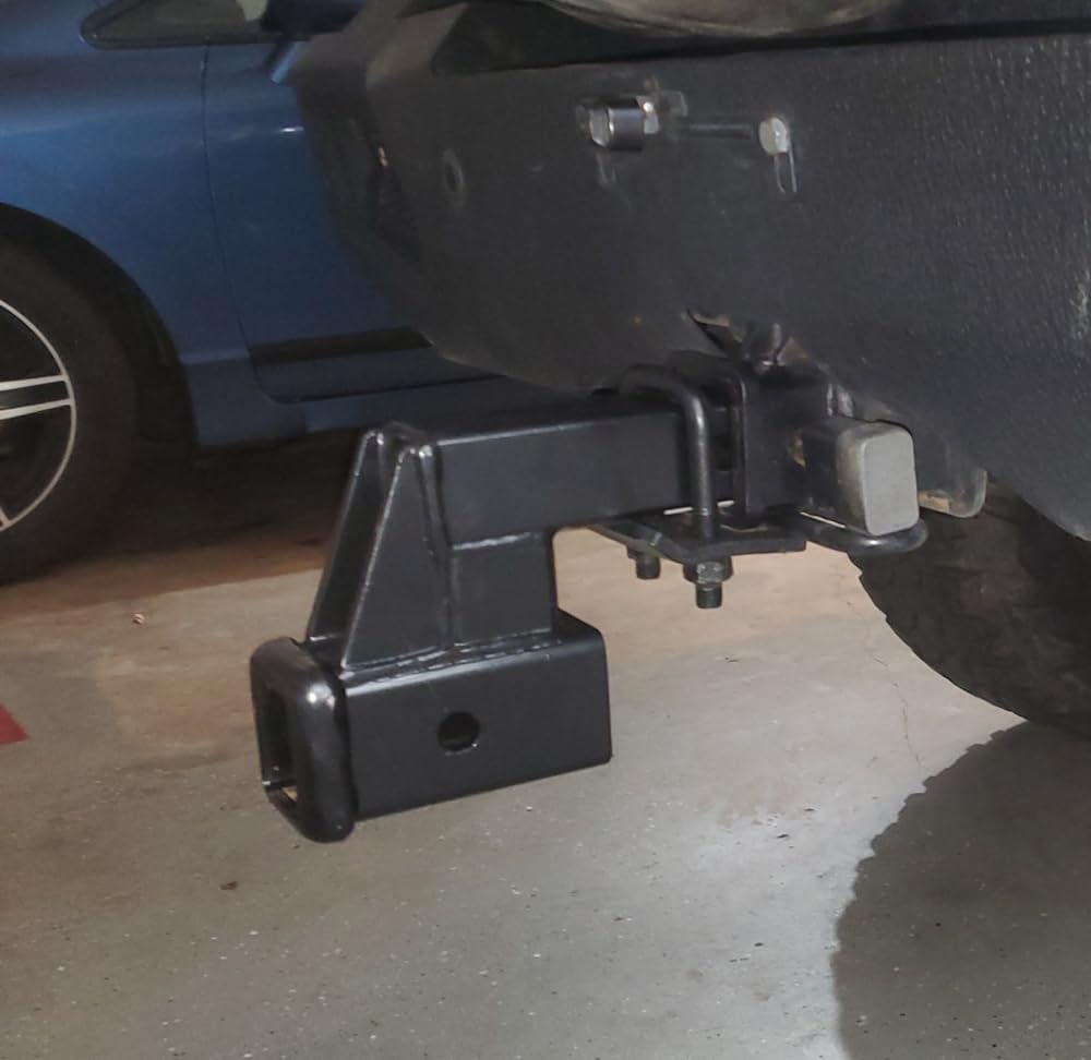 MaxxHaul 50908 Trailer Hitch Riser for 2 Inch Receiver with 4 Inch Rise ...